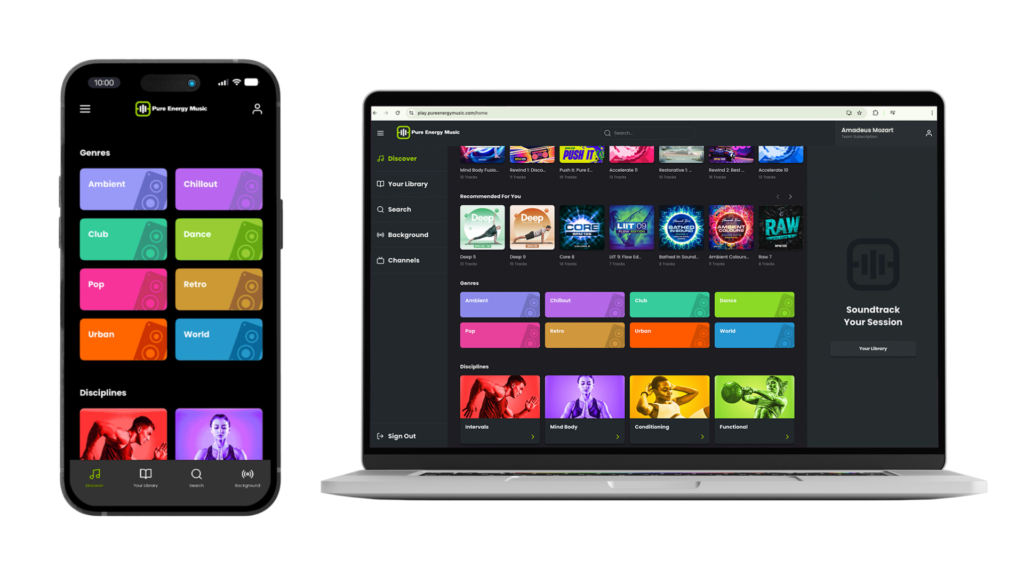 Browse music by genre - explore the NEW app homepage!